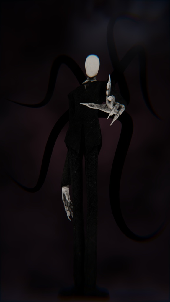 The Slenderman - Halloween 3D Model - TheM8Mobile - BOOTH