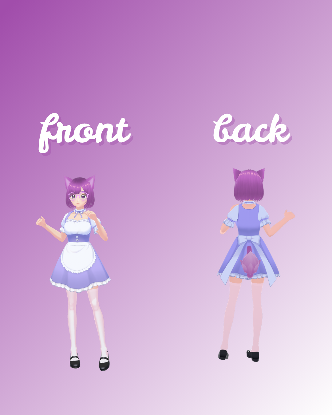 [VRM/VRoid] Nikki the Neko Maid [original 3D model] - isatanxboothshop ...