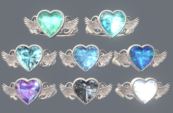 【宝石が開くロケットリング】エンゼル♡ring/ Angel heart ring/ 엔젤 심장 반지 - halberd`shop - BOOTH