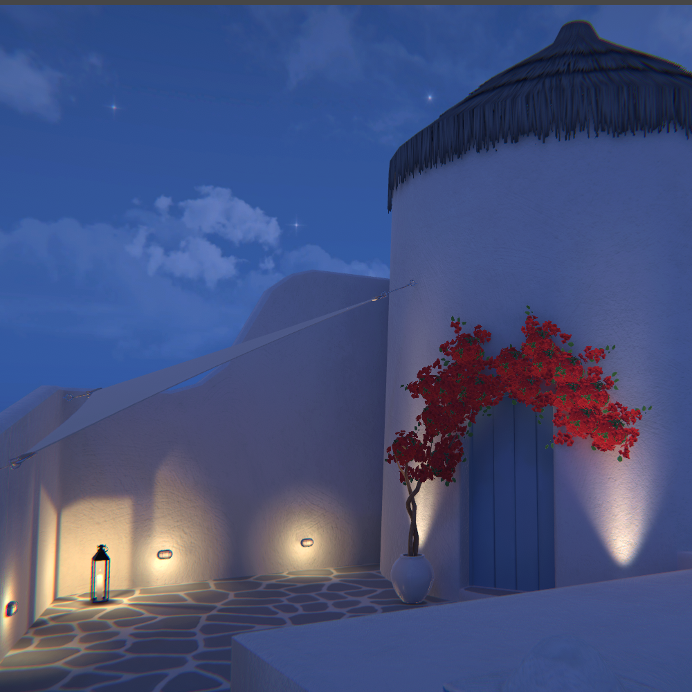 【VRChat】サントリーニ風ヴィラワールド - MaLu's Materials - BOOTH