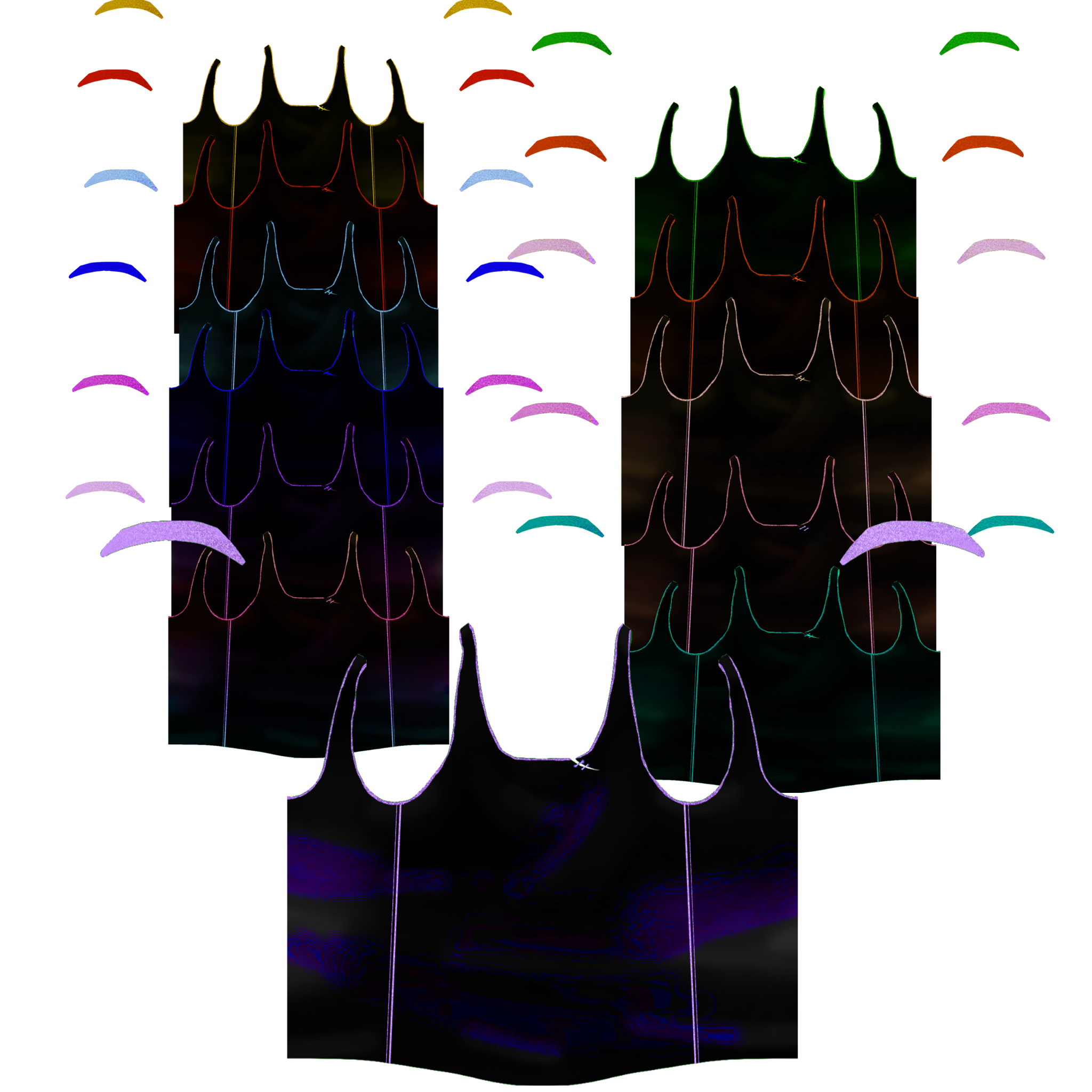 Noisy Tanktops | VROID BODYSUIT | 12 Colors - Kryztafoscene - BOOTH