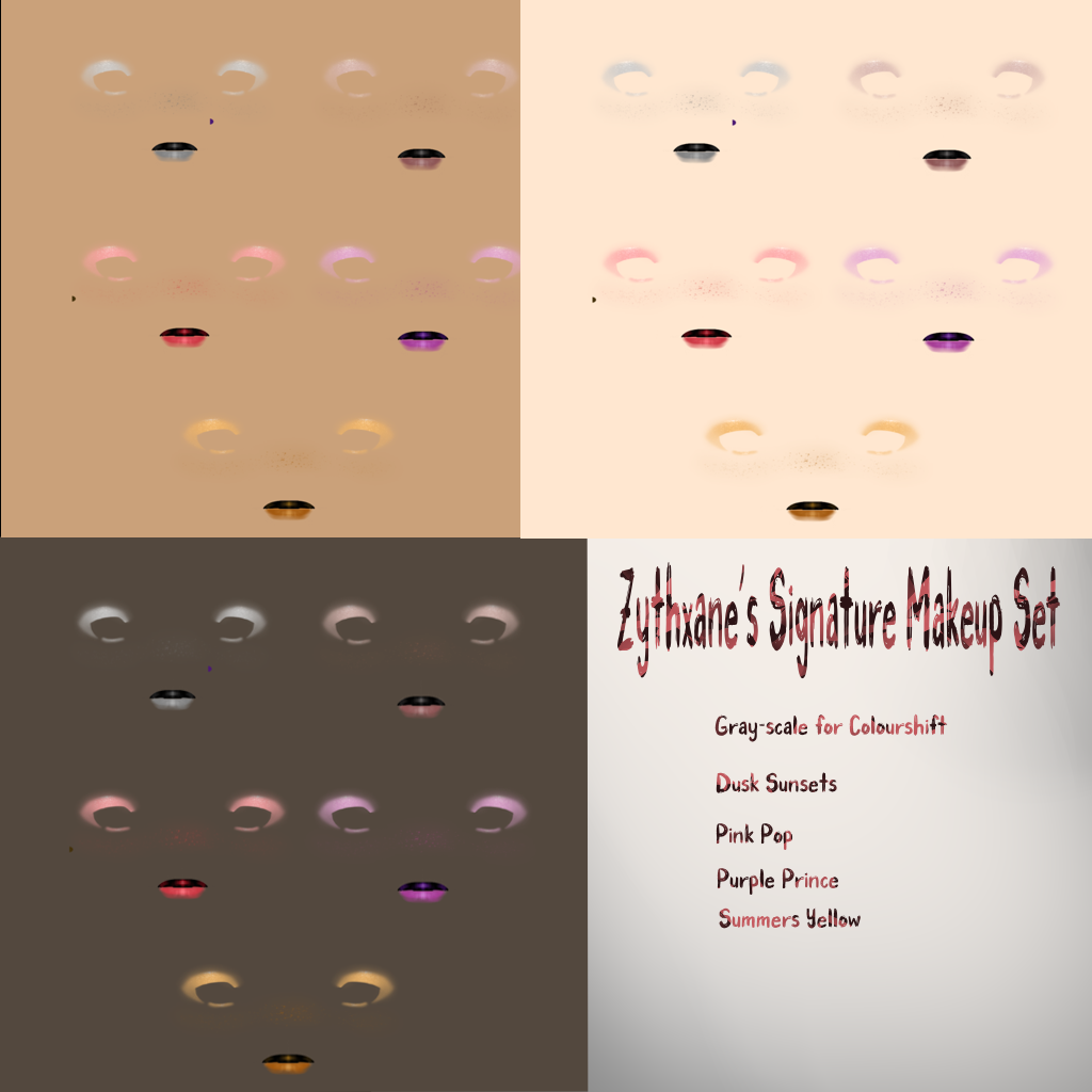 Zyth Signature Makeup Set | 4 Colours - Kryztafoscene - BOOTH