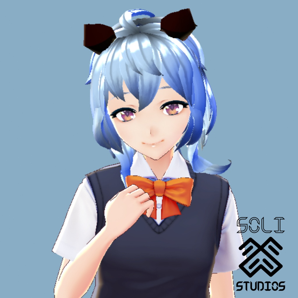 [VRoid] Genshin Impact Ganyu Hair Asset - Soli's Oddities - BOOTH