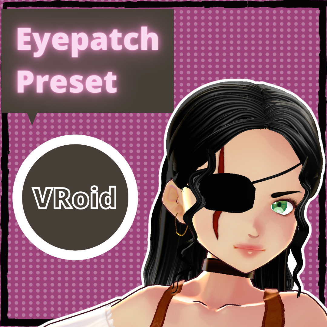 [Vroid studio] Eyepatch preset - arinvern & boro Shop - BOOTH