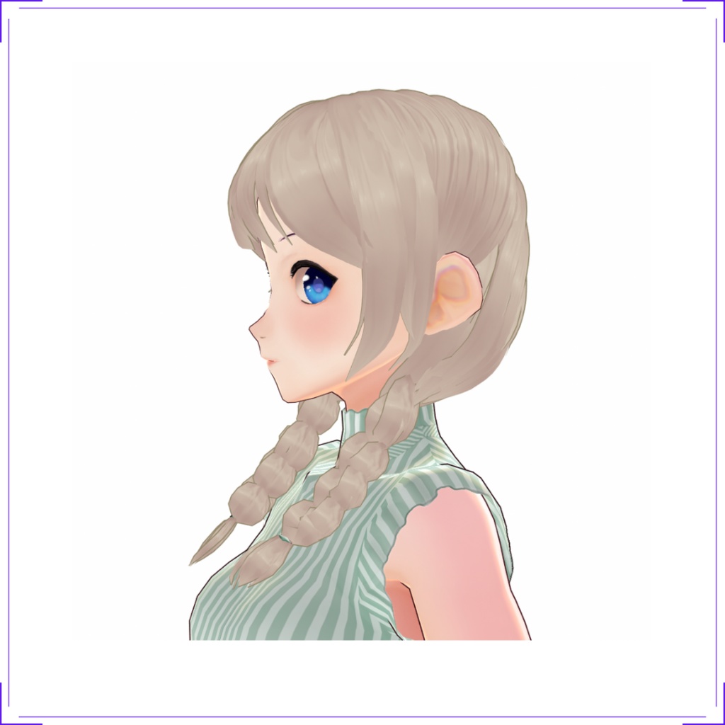 [VRoid] Braided hair Preset - プリセット - arinvern & boro Shop - BOOTH