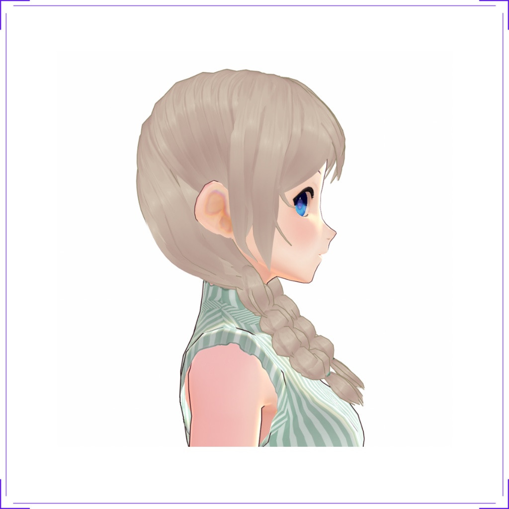 [VRoid] Braided hair Preset - プリセット - arinvern Shop - BOOTH