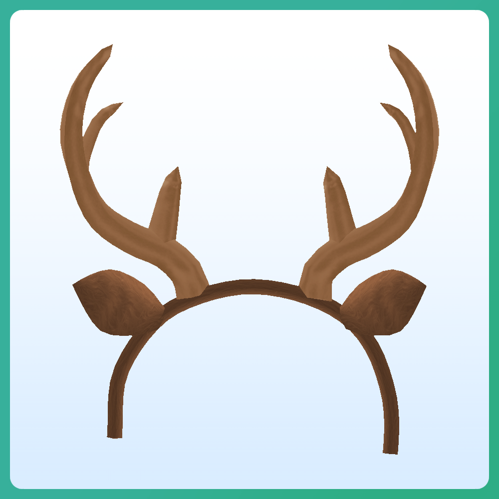 【#VRoid 】ふわ・もこ・リアル トナカイカチューシャ Reindeer Antler Headband - F/A インダストリーズ ...