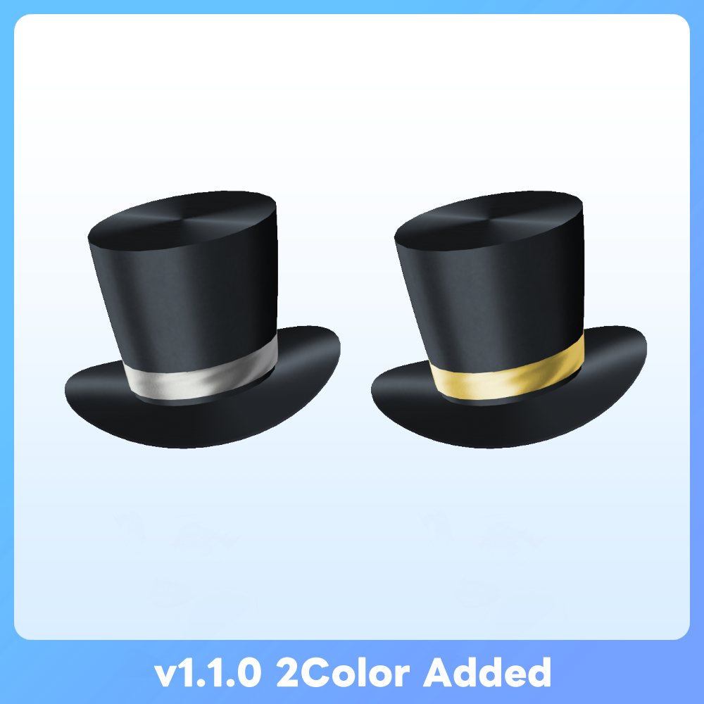 【VRoid アクセサリー】エレガント シルクハット Elegant Top Hat for VRoid - F/A インダストリーズ - BOOTH