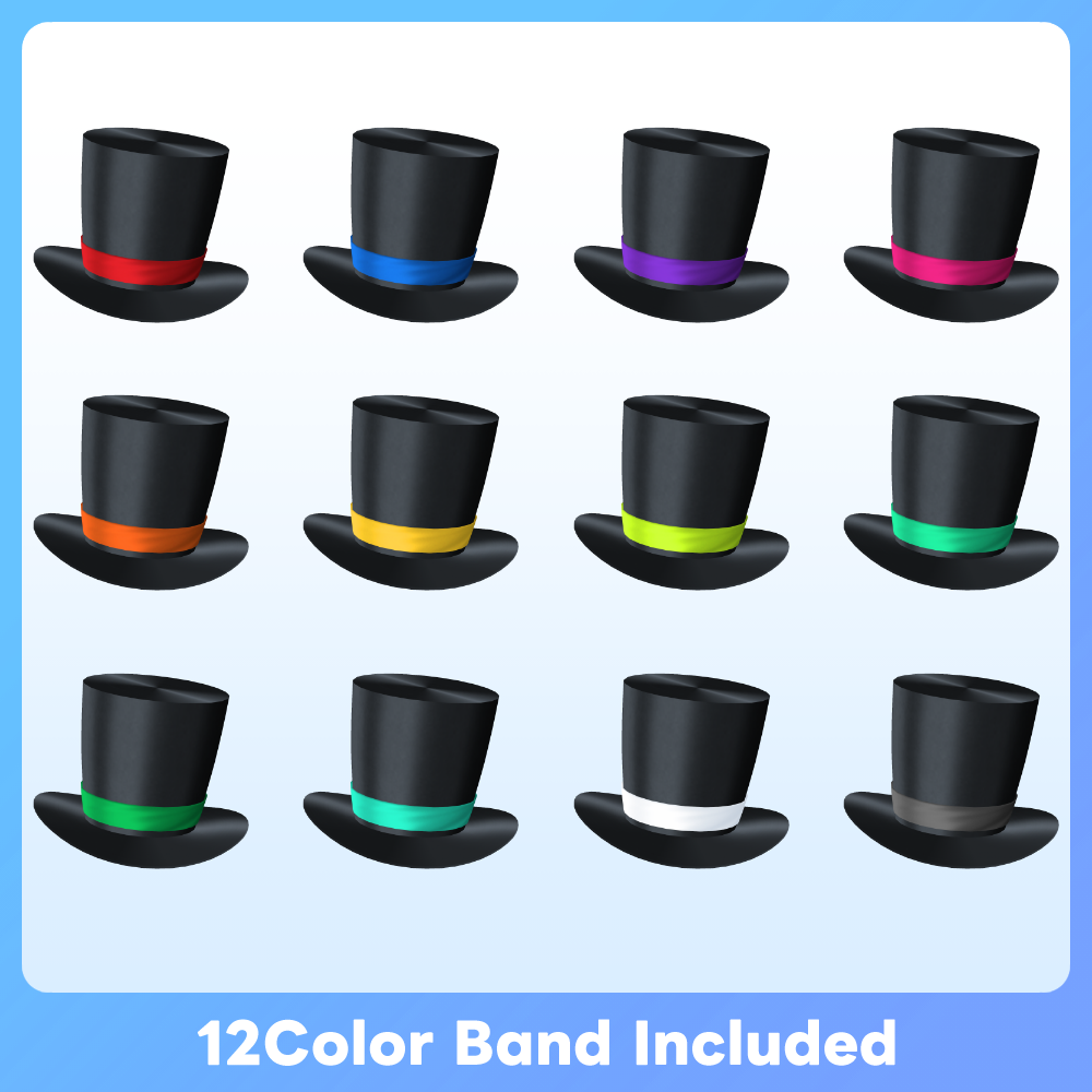 【VRoid カスタムアイテム対応！】エレガント シルクハット Elegant Top Hat for VRoid - F/A ...