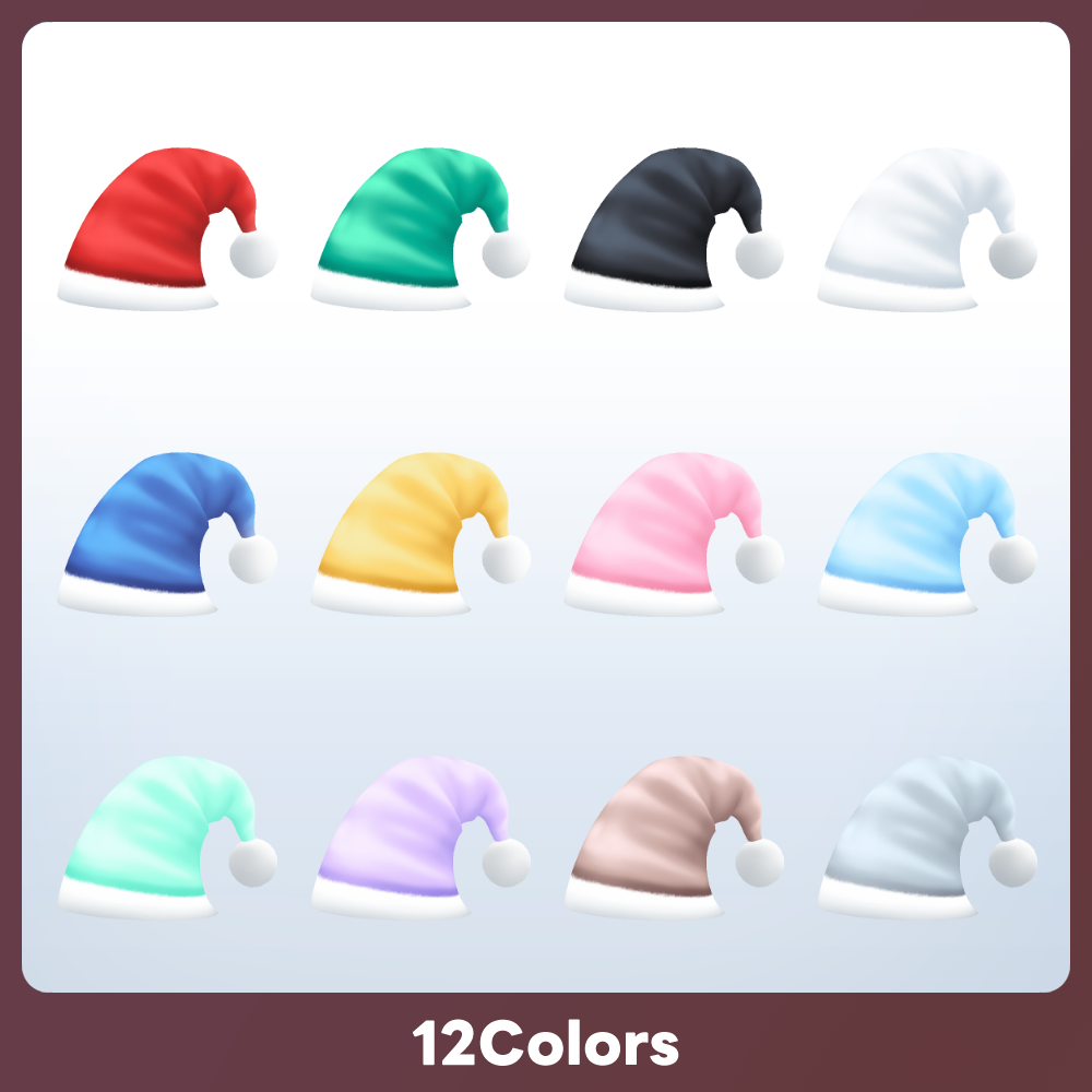 【VRoid カスタムアイテム対応！】サンタキャップ Santa Cap for VRoid - F/A インダストリーズ - BOOTH