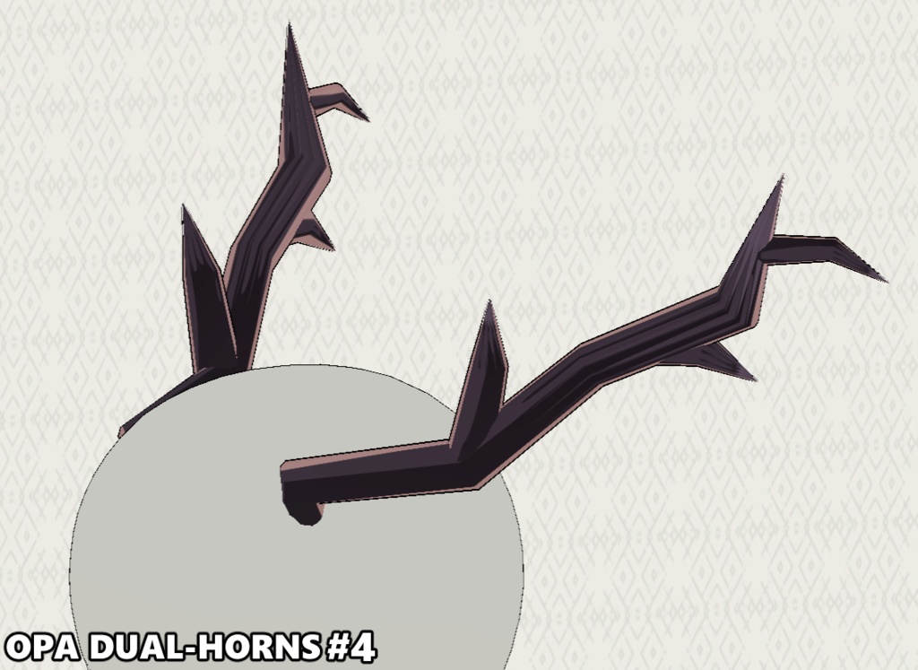 VRCHAT - OPA DUAL-HORNS #4 - OPA MODEL SHOP - BOOTH