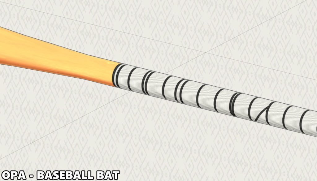 VRCHAT - OPA BASEBALL BAT - OPA MODEL SHOP - BOOTH