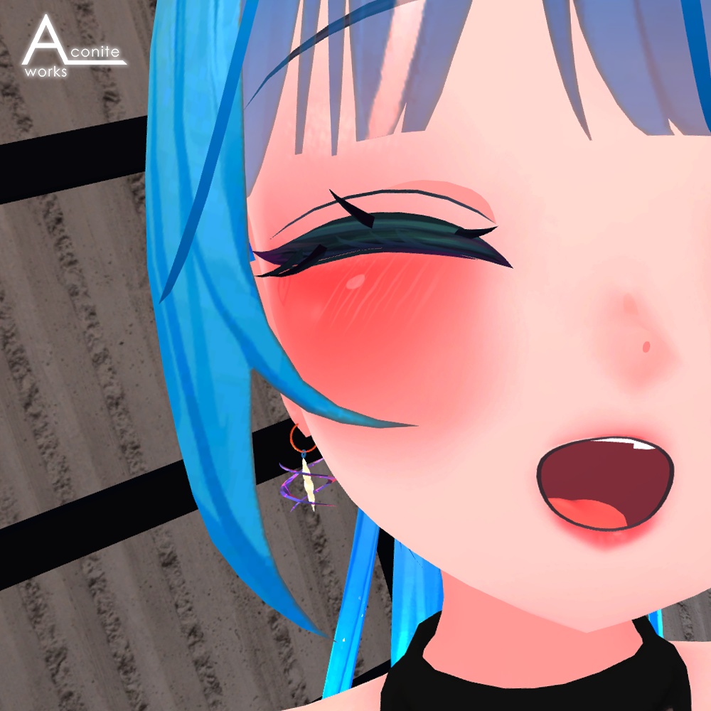 [3D model]Crystal Earring. (クリスタル イヤリング) + Animation - Aconite0101 ...