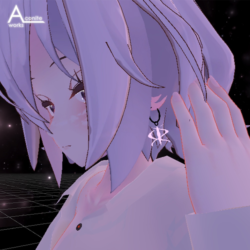 [3D model]Crystal Earring. (クリスタル イヤリング) + Animation - Aconite0101 ...