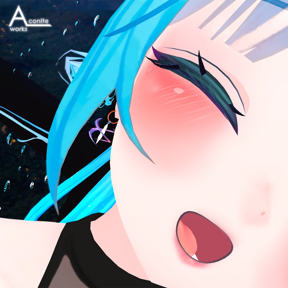 [3D model]Crystal Earring. (クリスタル イヤリング) + Animation - Aconite0101 ...