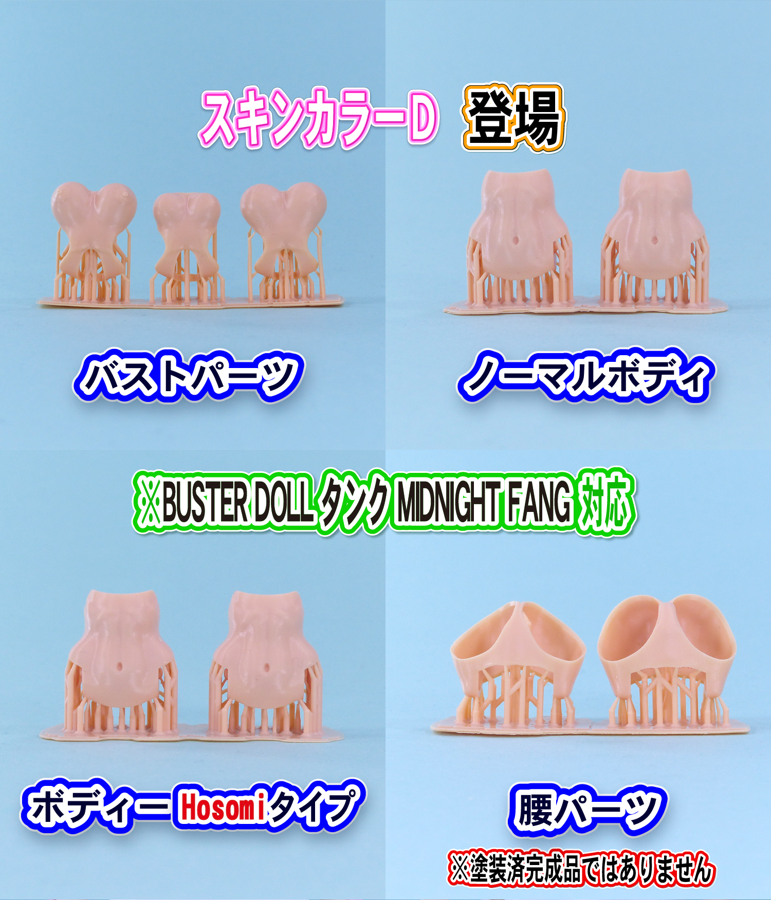 Block2用 バストセット01 (Block2S/M共用) - PとQの部屋 - BOOTH