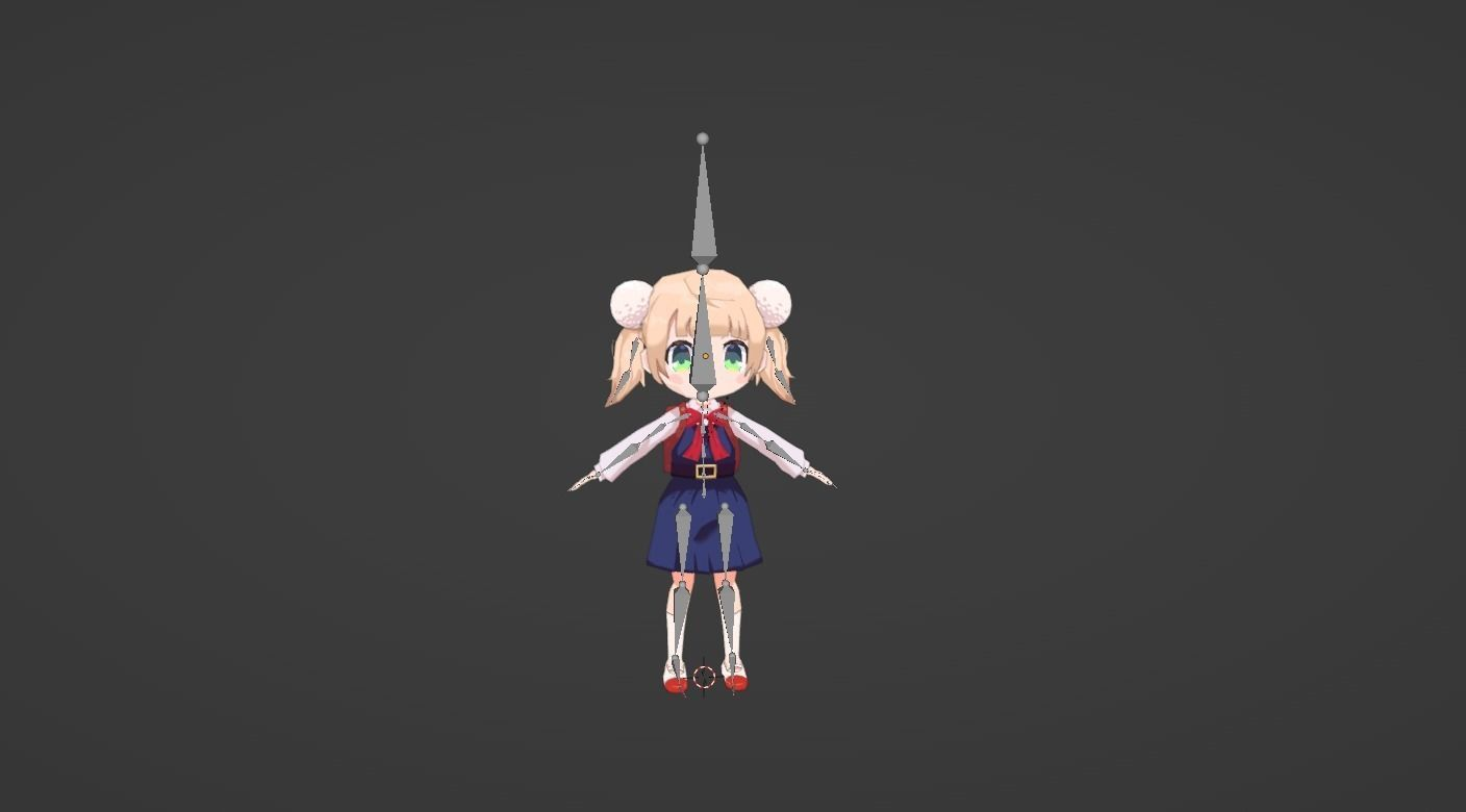 Shigure UI 3D model for VRChat Loli God Requiem [ロリ神レクイエム] - hatty - BOOTH