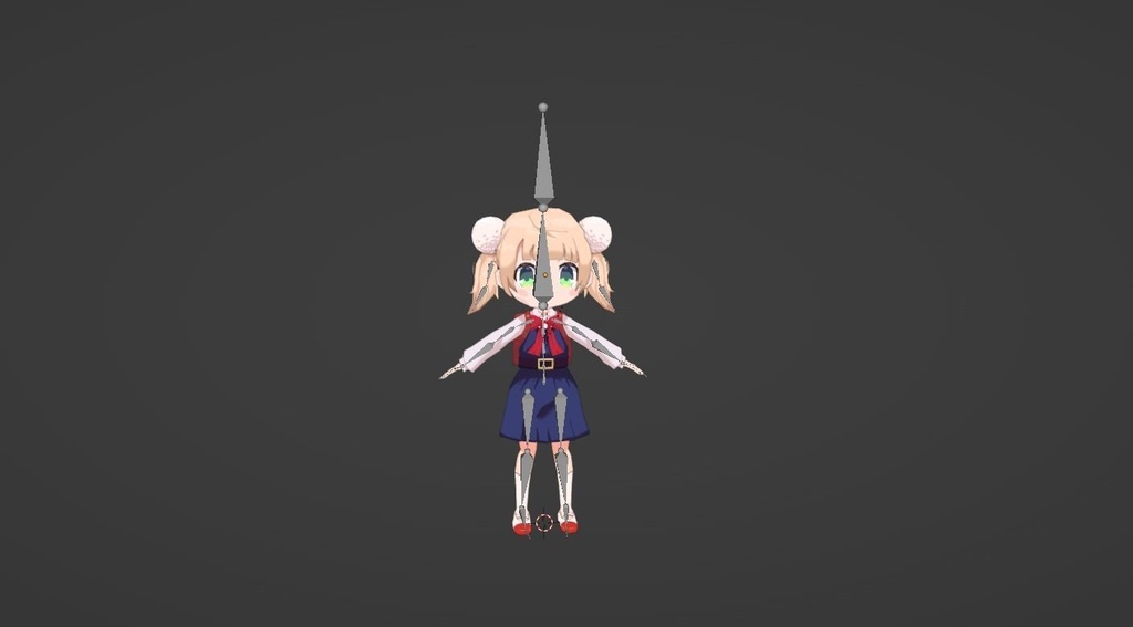 Shigure UI 3D model for VRChat Loli God Requiem [ロリ神レクイエム] - hatty - BOOTH