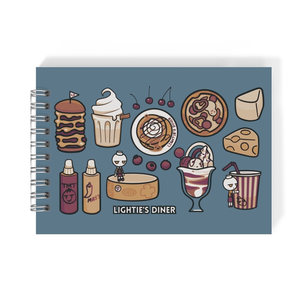 LIGHTIE notepad [cheese and cream] - OZett shop COMET-B - BOOTH