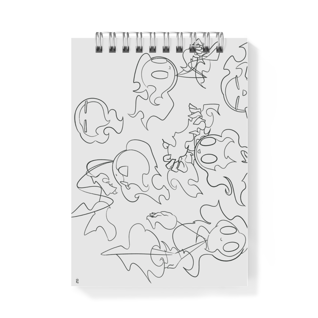 FIREGHOST notepad [soul] - OZett shop COMET-B - BOOTH