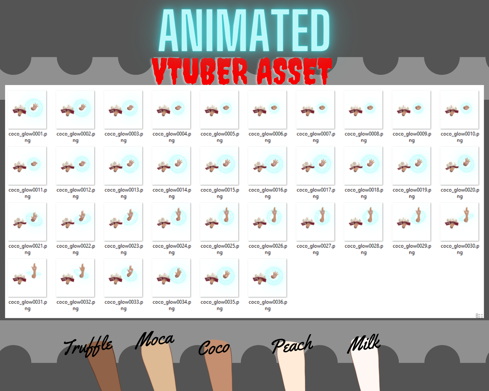 Animated magical vtuber asset, vtuber hands Asset for vts, Twitch Redeem【VTuber素材】小物を持つ手 ...