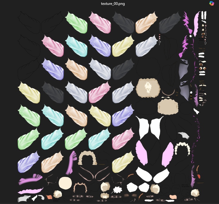 [Live2Dアイテム] Vtuber Pet-Hand holding kawaii Sheep - rigged Asset /Chibi ...