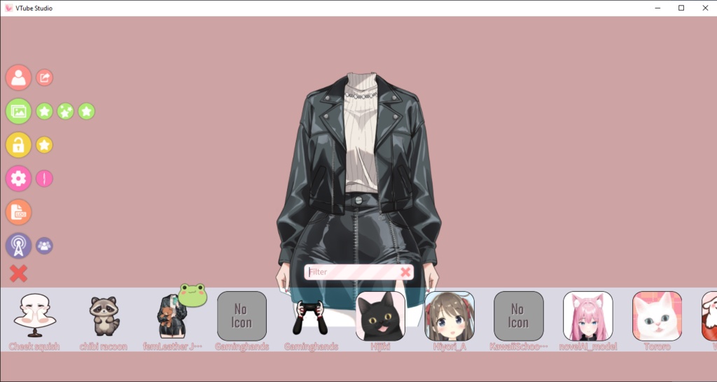 Public [Live2Dアイテム] Free Vtuber Asset - Rigged Goth Leather outfit ...