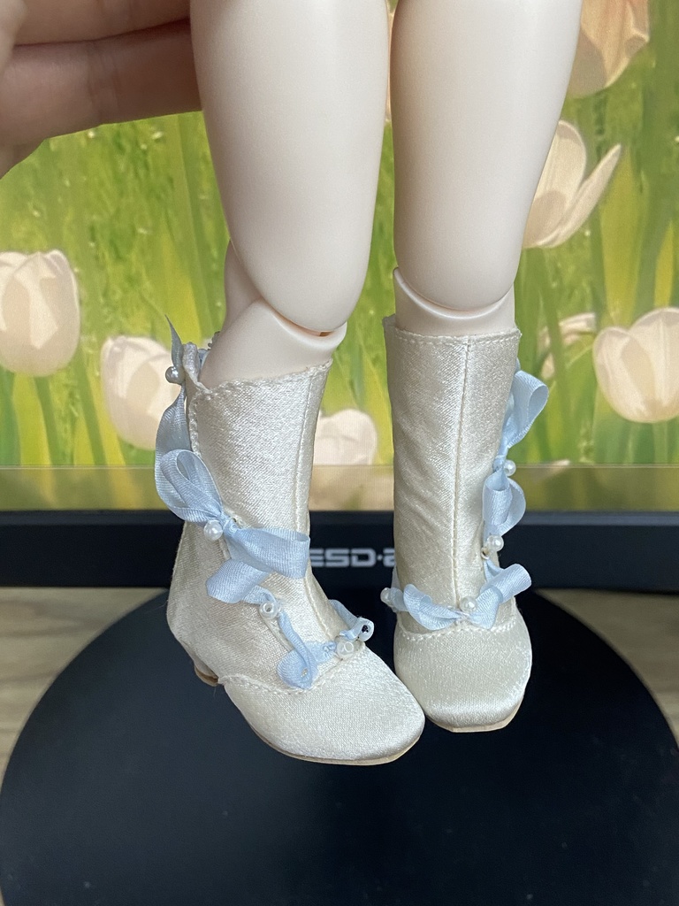 【カカ星球】【1/6,1/4】ドール靴 リボン付きシルクブーツ - kakaplanet-doll - BOOTH