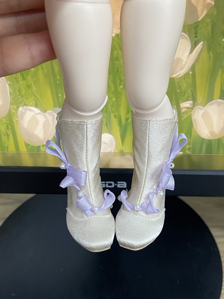 【カカ星球】【1/6,1/4】ドール靴 リボン付きシルクブーツ - kakaplanet-doll - BOOTH