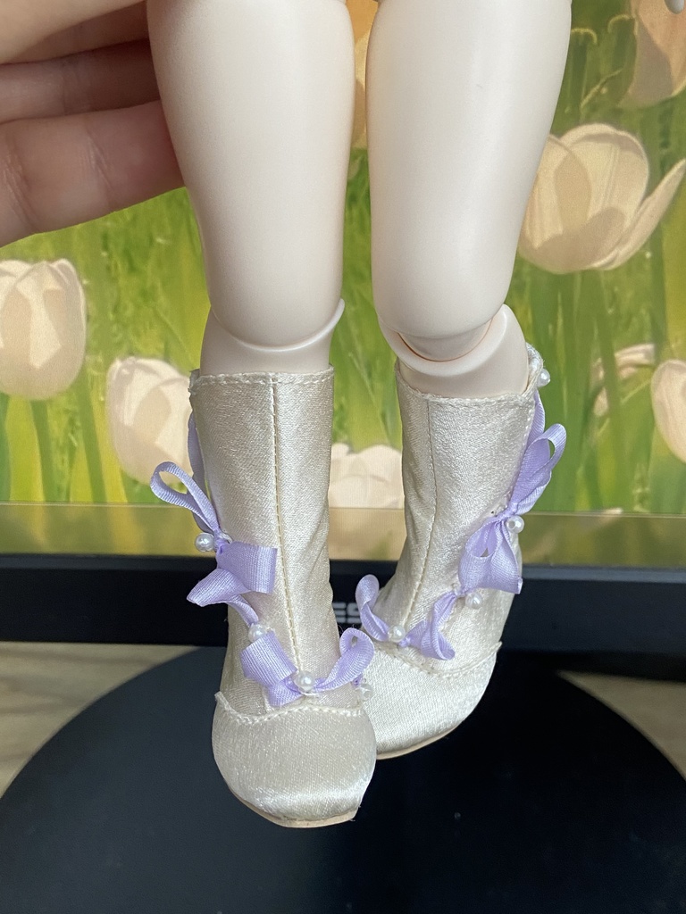 【カカ星球】【1/6,1/4】ドール靴 リボン付きシルクブーツ - kakaplanet-doll - BOOTH