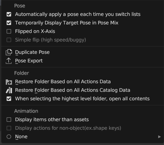 【Pose Folder】ポーズをフォルダーで管理するアドオン【Blenderアドオン】 - Bookyakuno - BOOTH