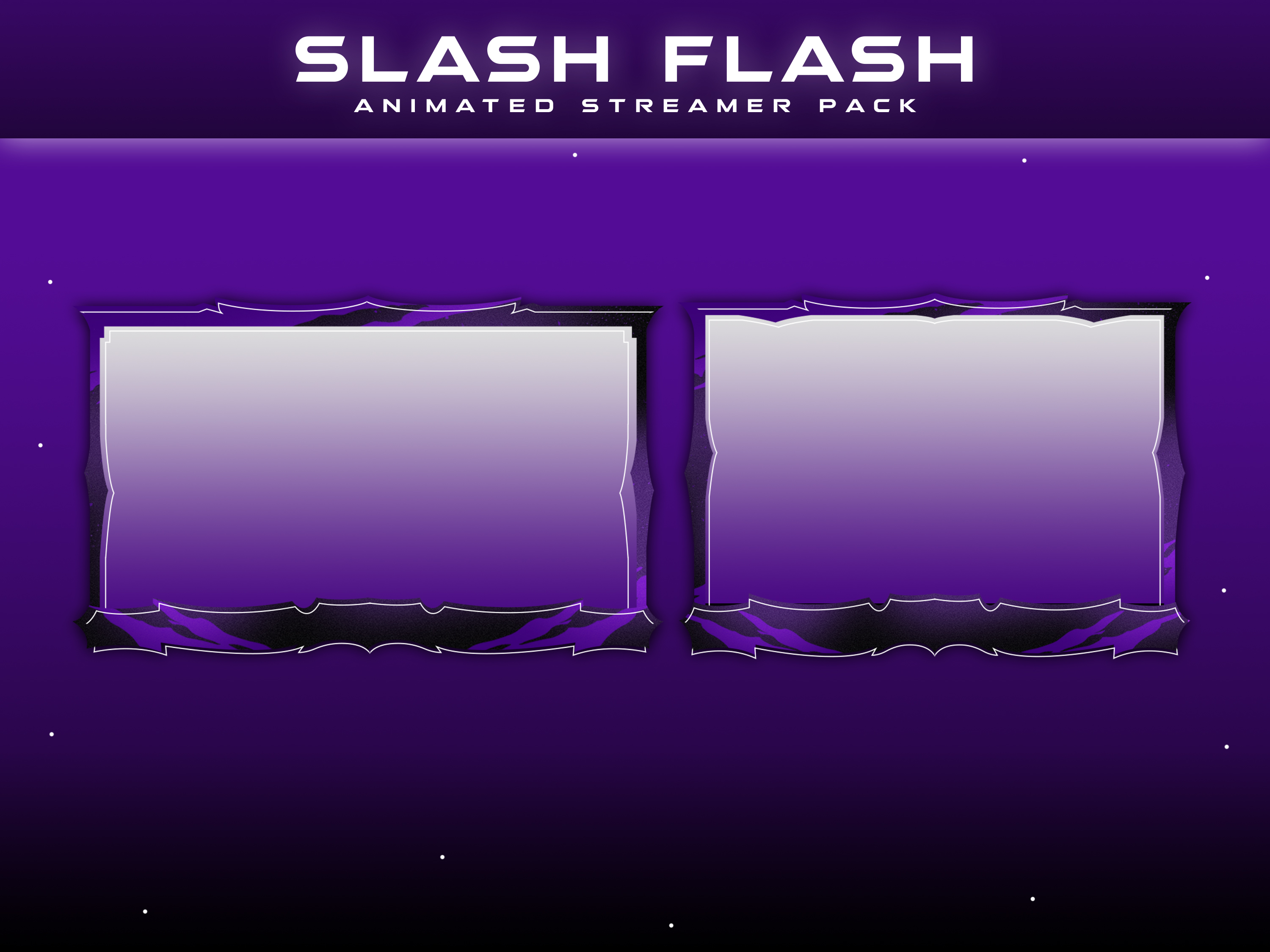 SLASH FLASH OVERLAY STREAMER PACKAGE - hapskadesign - BOOTH