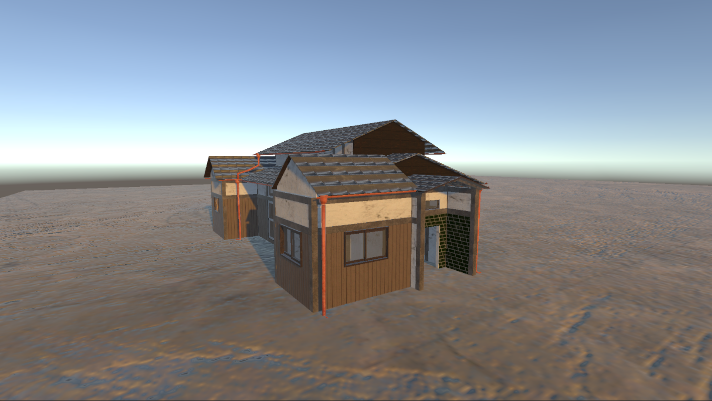 【Unity VRChat対応】家4 3Dモデル 内装付き - kurogamemaker - BOOTH