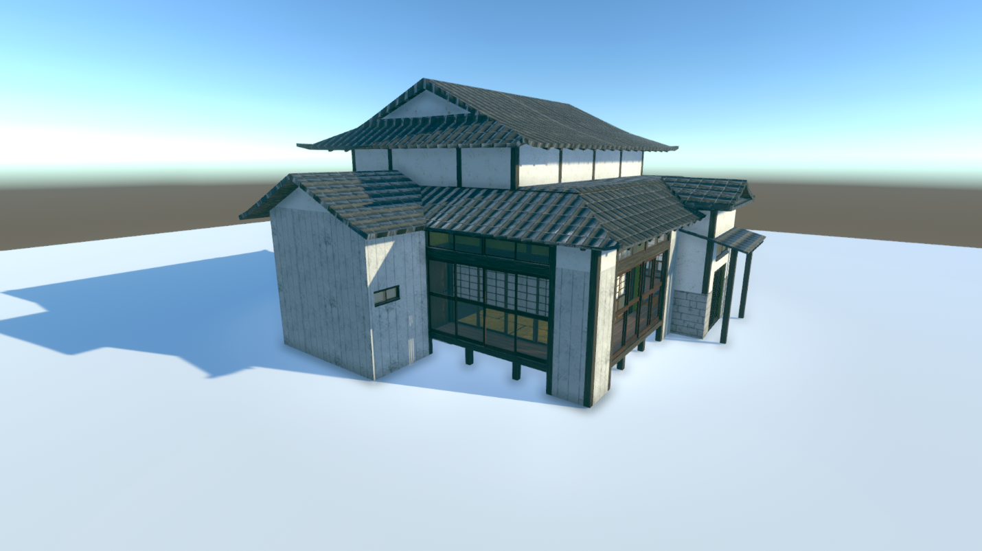 【Unity VRChat Blender】家8 3Dモデル 内装外装付き - kurogamemaker - BOOTH
