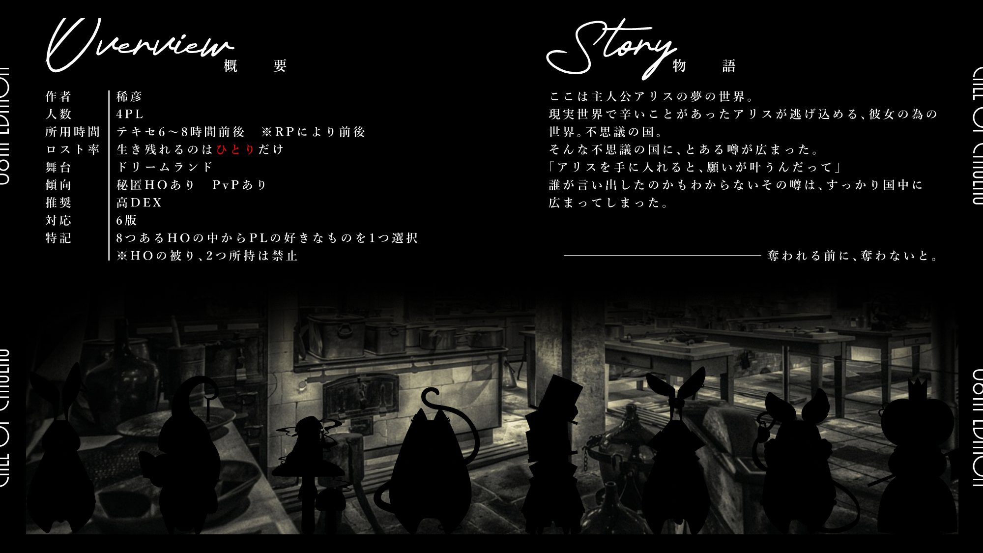 【CoC】Alice is main.【SPLL:E109784】 - 稀彦ハウジング - BOOTH