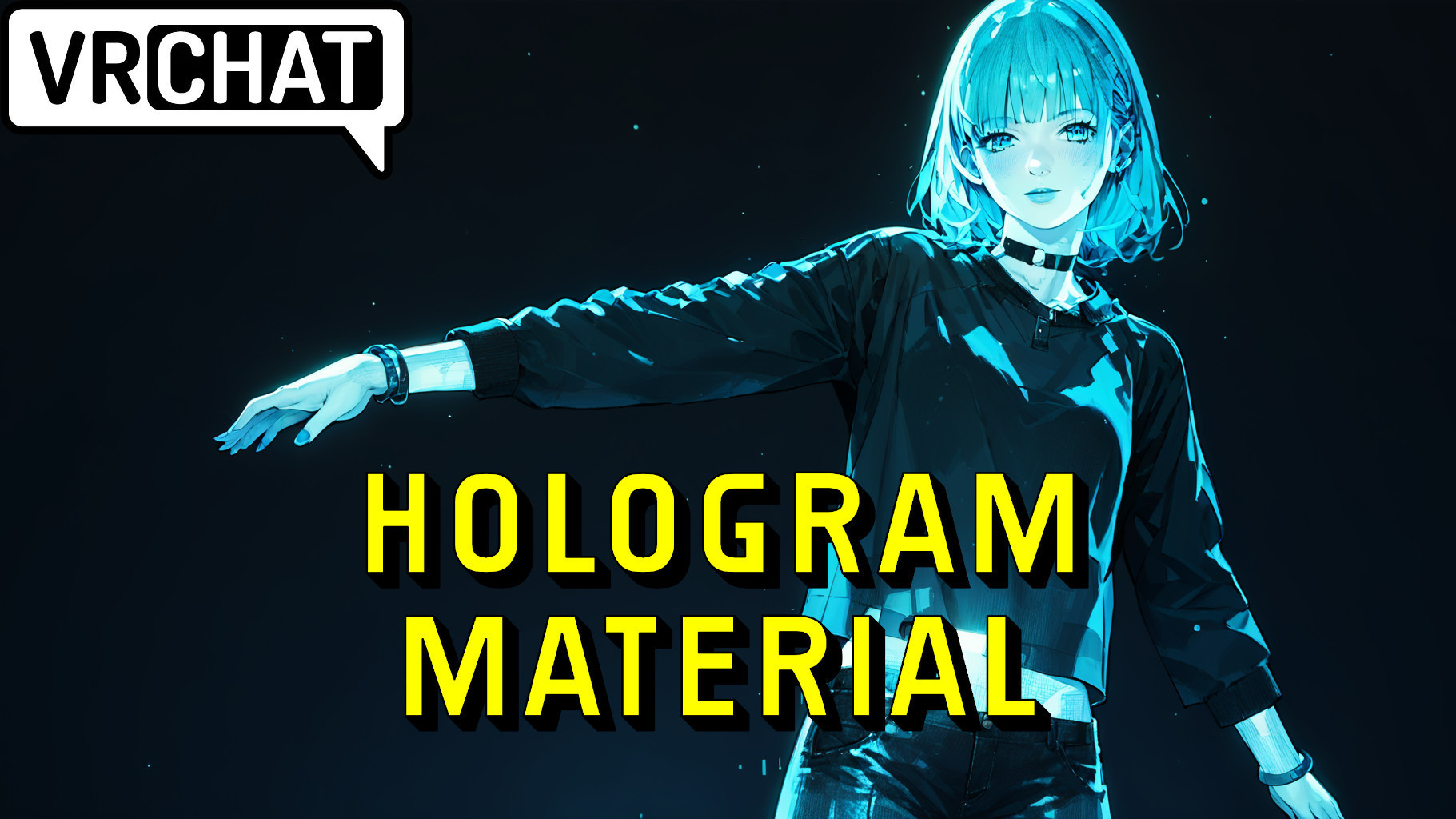 VRChat Hologram Material - vrcakira - BOOTH