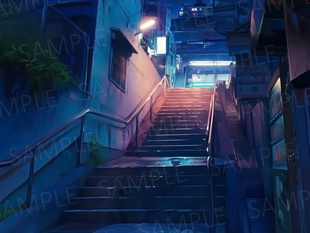 【背景57枚】都会の路地裏｜Urban back alley - sozaiyanostalgy - BOOTH