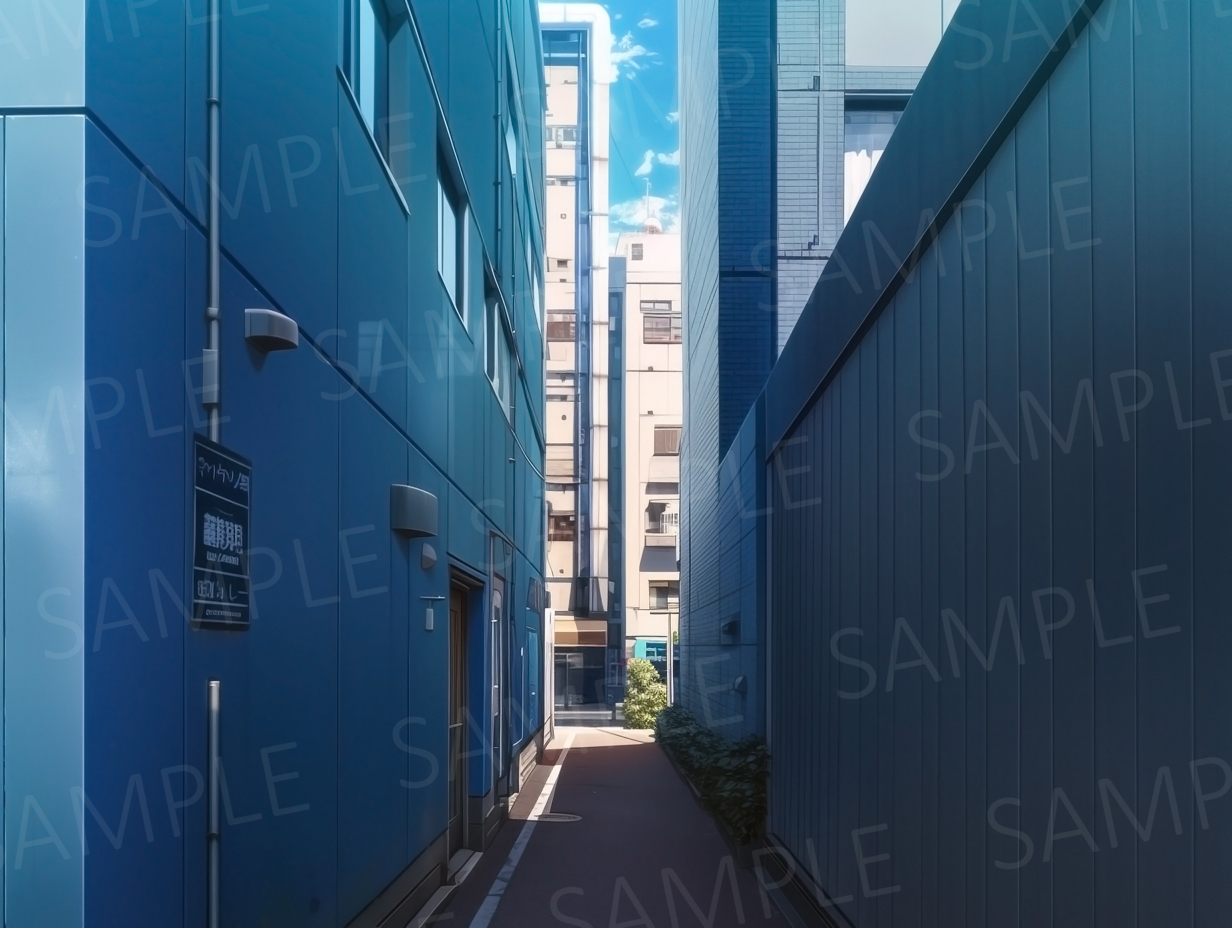【背景57枚】都会の路地裏｜Urban back alley - sozaiyanostalgy - BOOTH