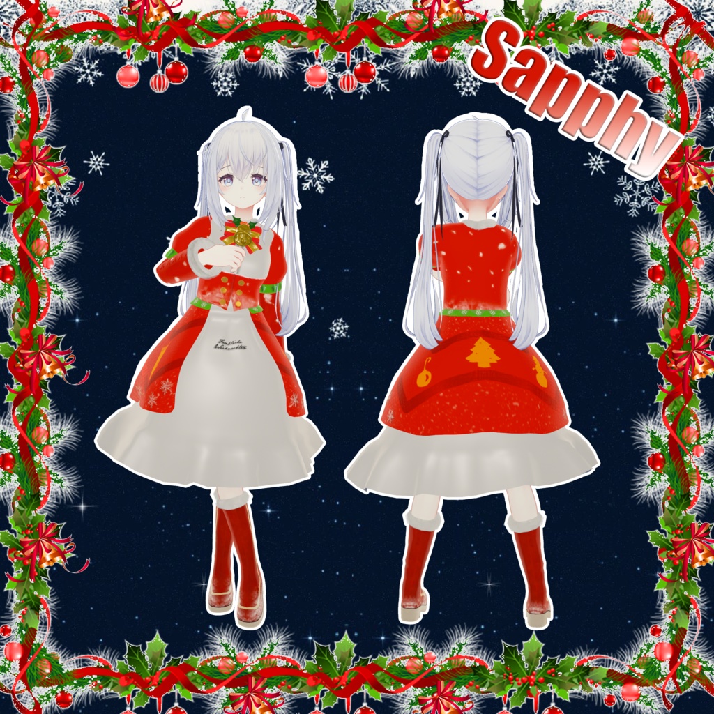 [VRCHAT]Christmas suit クリスマススーツ 聖誕服裝[RuskとSapphy対応] - ColaYong 服の部屋 - BOOTH