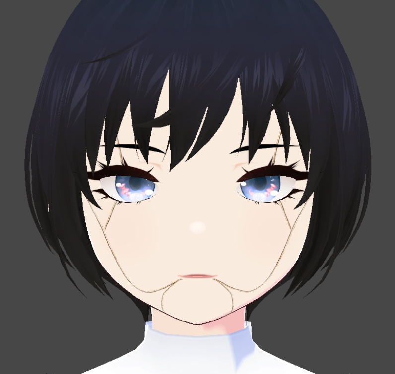 [ VROID ] Gold Face Wiring! Cyberpunk Implants! | ゴールドフェイス配線！ サイバーパンク ...