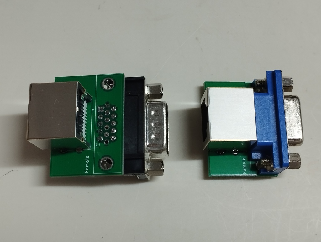 VGAFRJ45 - VGA端子をRJ45端子に相互変換 2枚セット【基板】 - まごころせいじつ堂 - BOOTH