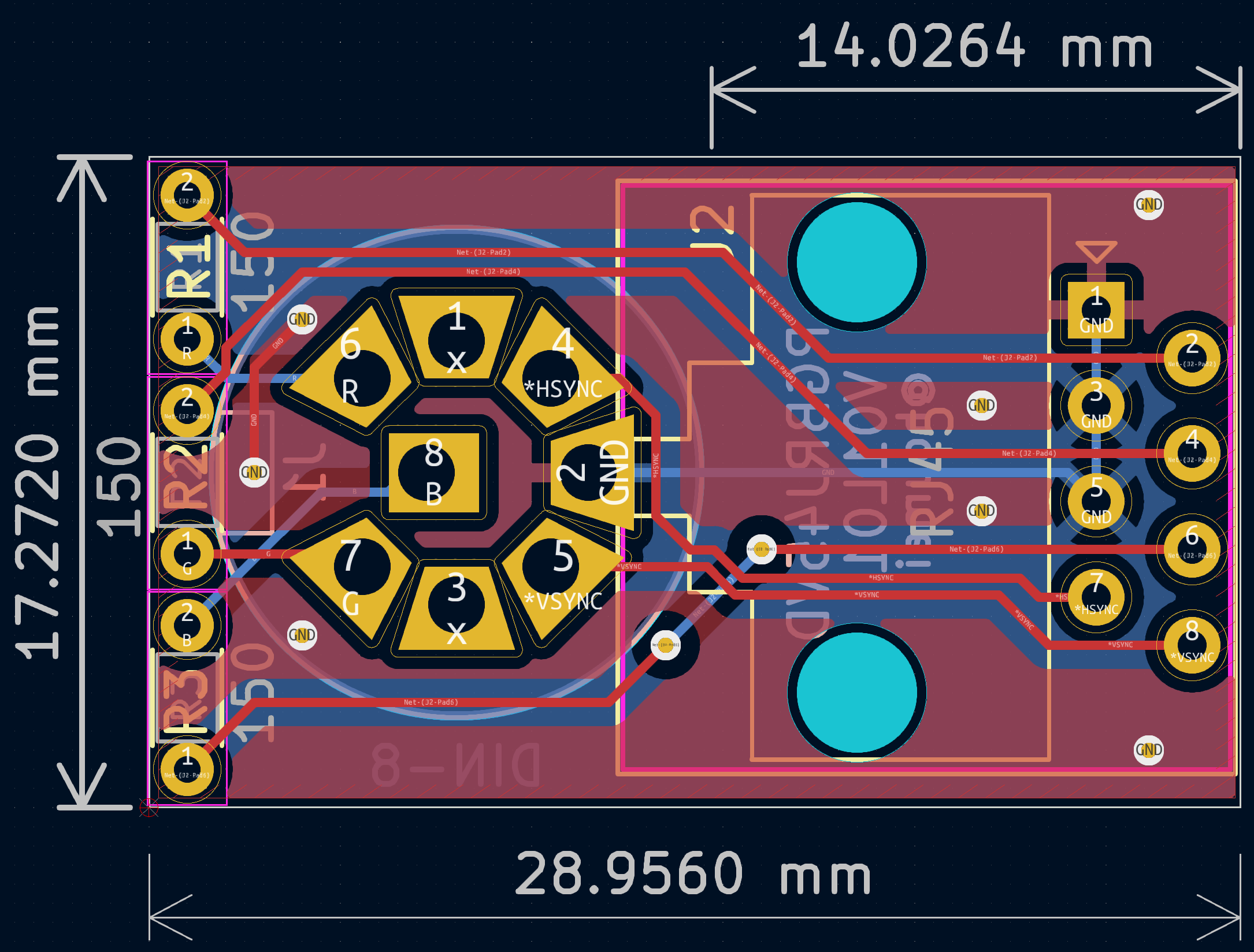 RGBRJ45VD デジタルRGB出力 - RJ45変換アダプタ(下向き) - まごころせいじつ堂 - BOOTH
