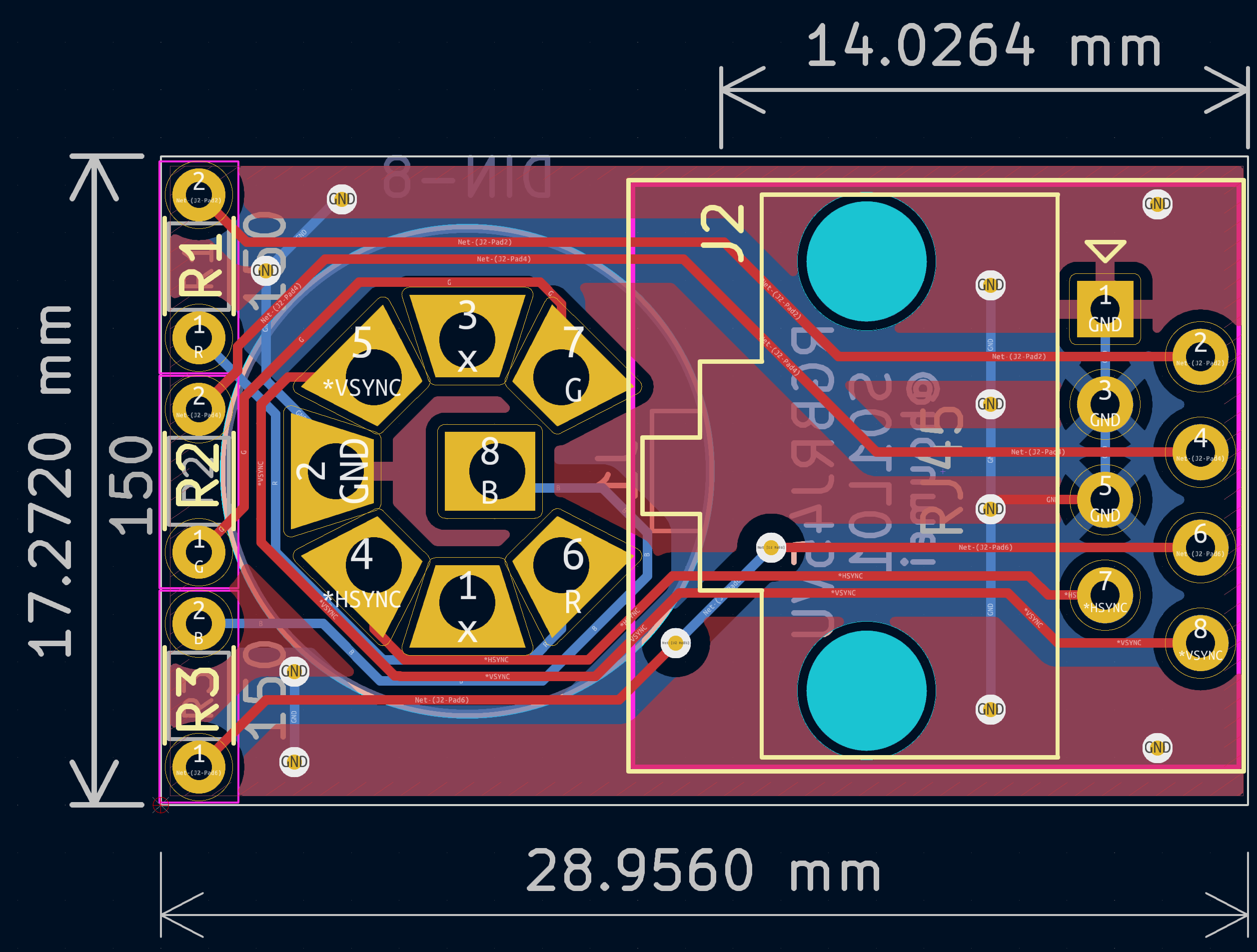 RGBRJ45VU デジタルRGB出力 - RJ45変換アダプタ(上向き) - まごころせいじつ堂 - BOOTH