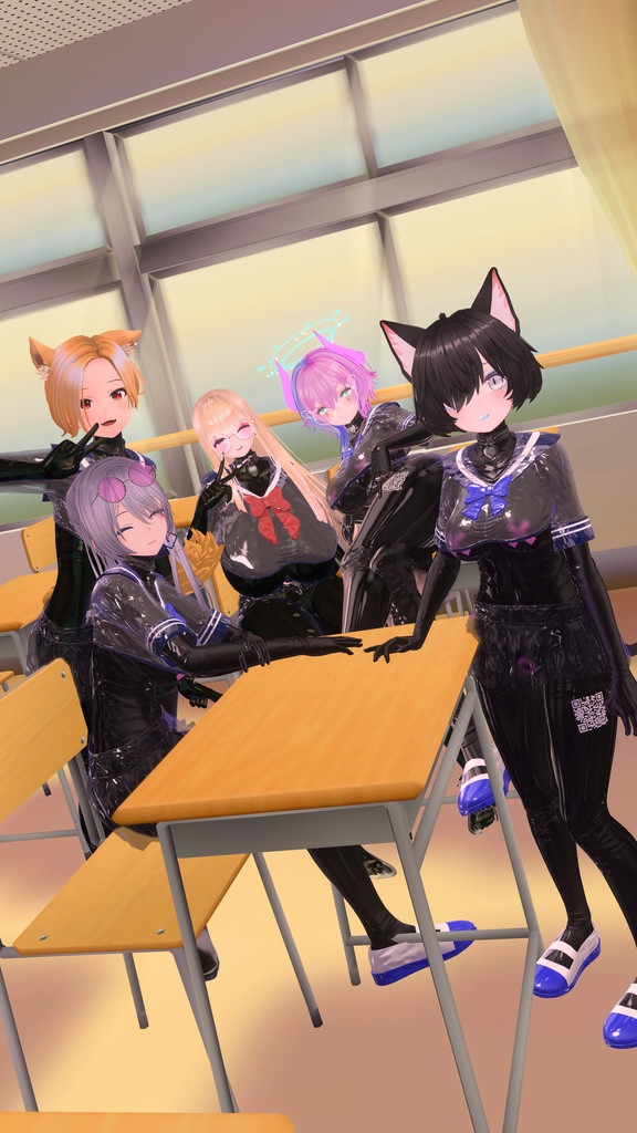 複数アバター対応ラテックスセーラー服[AOHL]Vol.2 - ろくなな産地 - BOOTH