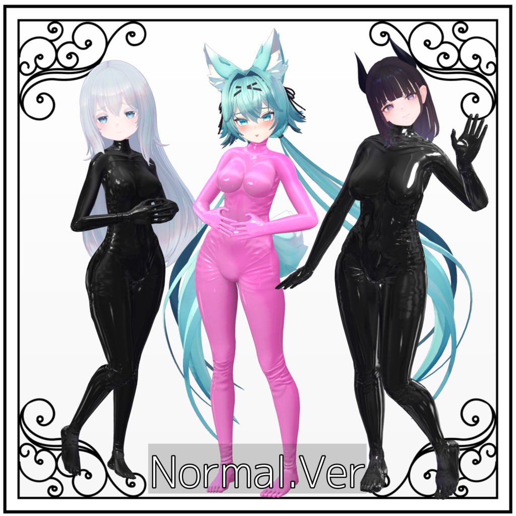 複数アバター対応ラテックスセーラー服[AOHL]Vol.2 - ろくなな産地 - BOOTH