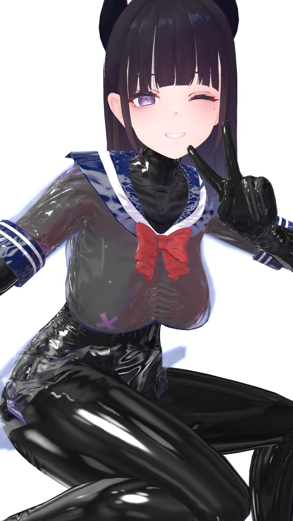 複数アバター対応ラテックスセーラー服[AOHL]Vol.2 - ろくなな産地 - BOOTH