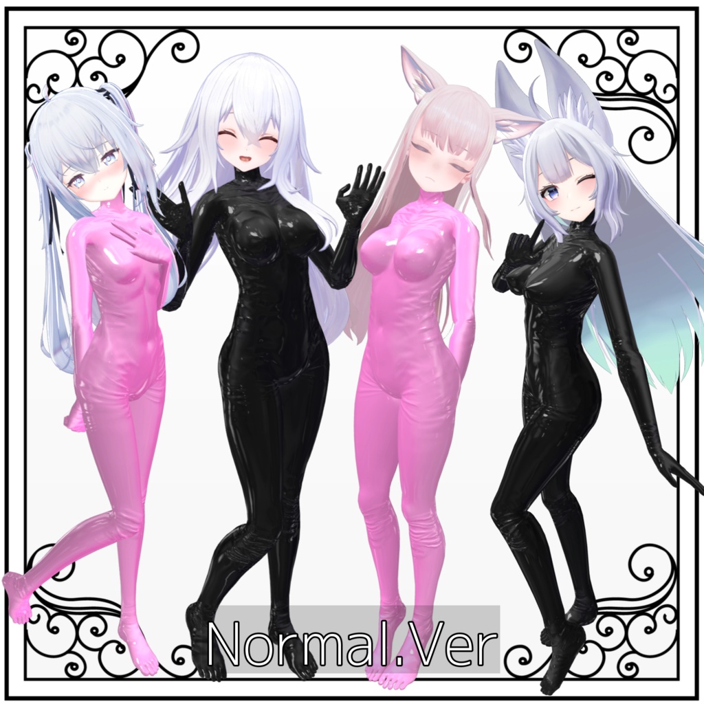 複数アバター対応ラテックスセーラー服[AOHL]Vol.3 - ろくなな産地 - BOOTH