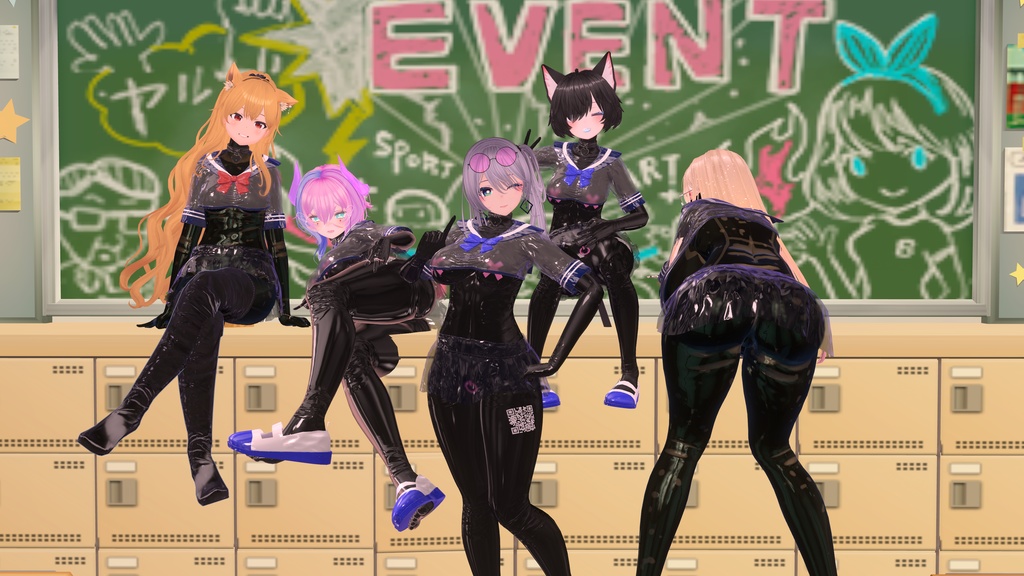 複数アバター対応ラテックスセーラー服[AOHL]Vol.4 - ろくなな産地 - BOOTH