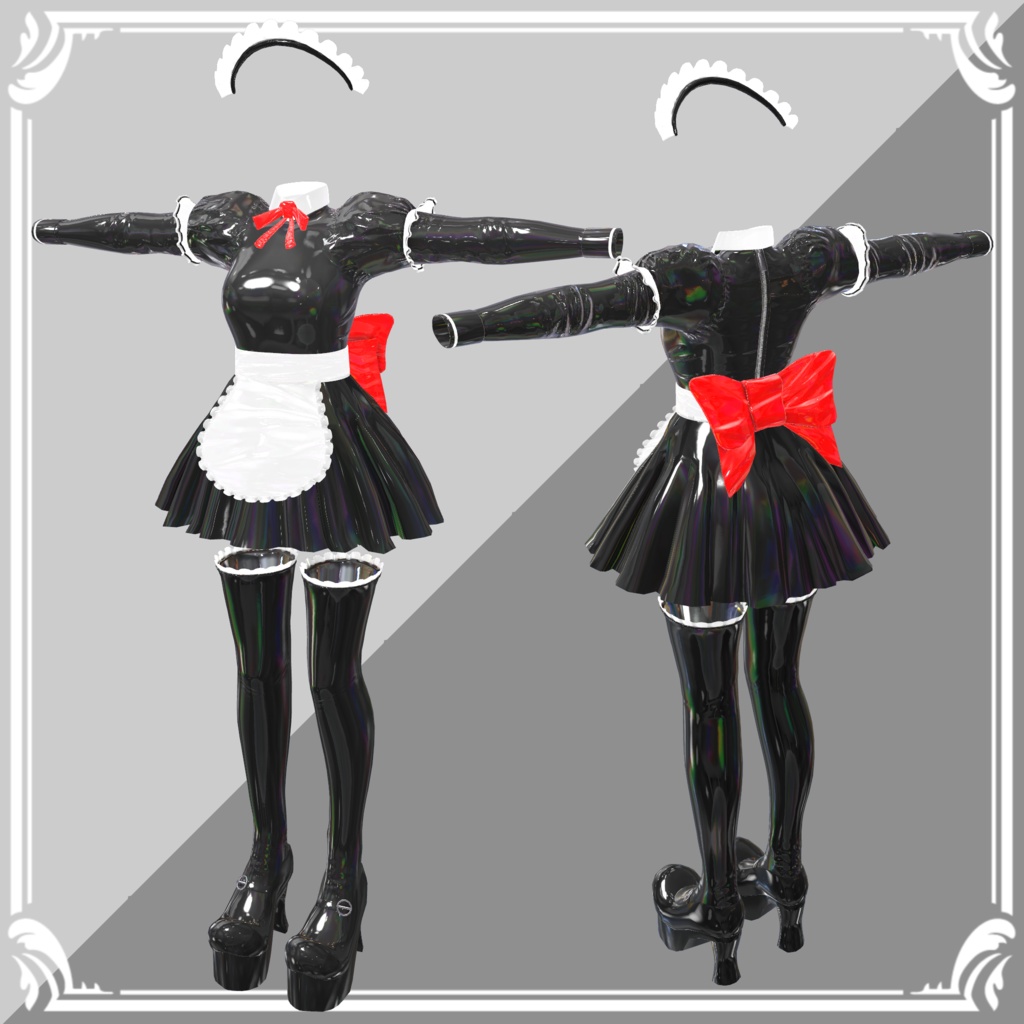 [複数アバター対応]Enamel Maid - ろくなな産地 - BOOTH