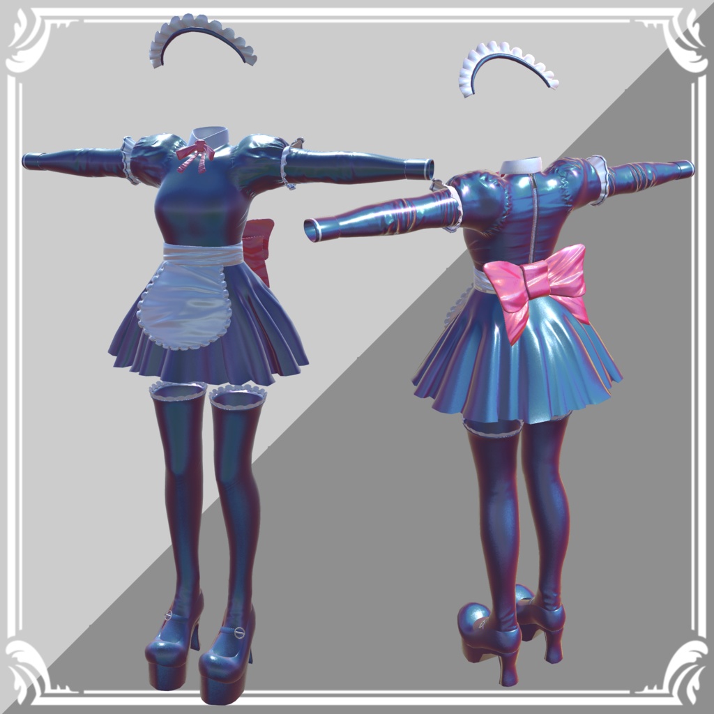 [複数アバター対応]Enamel Maid - ろくなな産地 - BOOTH